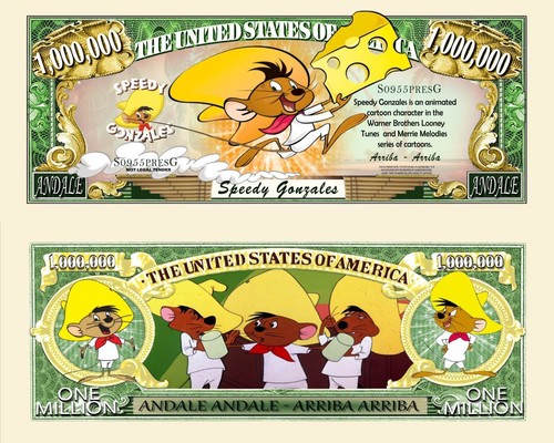 Speedy Gonzales Billet Million Dollar US! Series Drawing Anime Looney ...