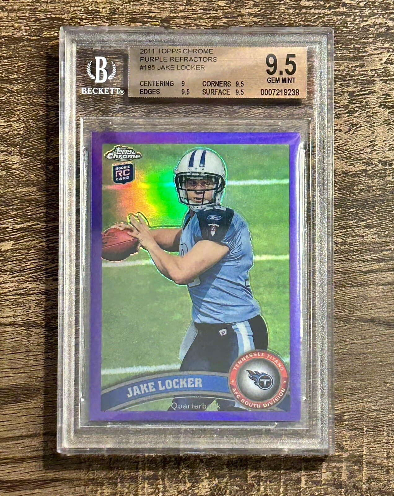 2011 Topps Chrome - Jake Locker #185 Purple Refractor /499 (RC) for ...