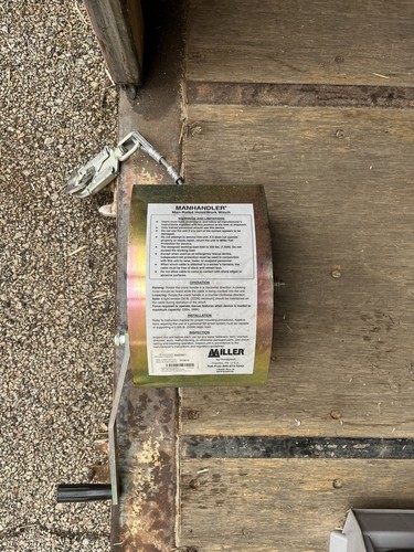 Miller 8442/65FT 65' MANHANDLER Man-Rated Hoist Work Winch - 844265FT ...