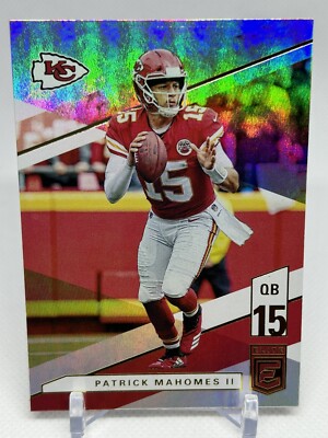 Patrick Mahomes 2019 Panini Donruss Elite Base #14 NFL Kansas City ...