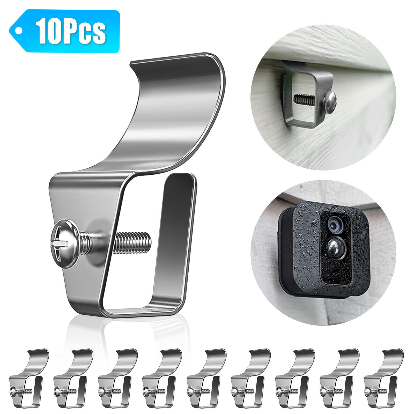 10 x Camera Side Clip Hooks No-Hole Needed Hanger For Blink XT2 Camera ...