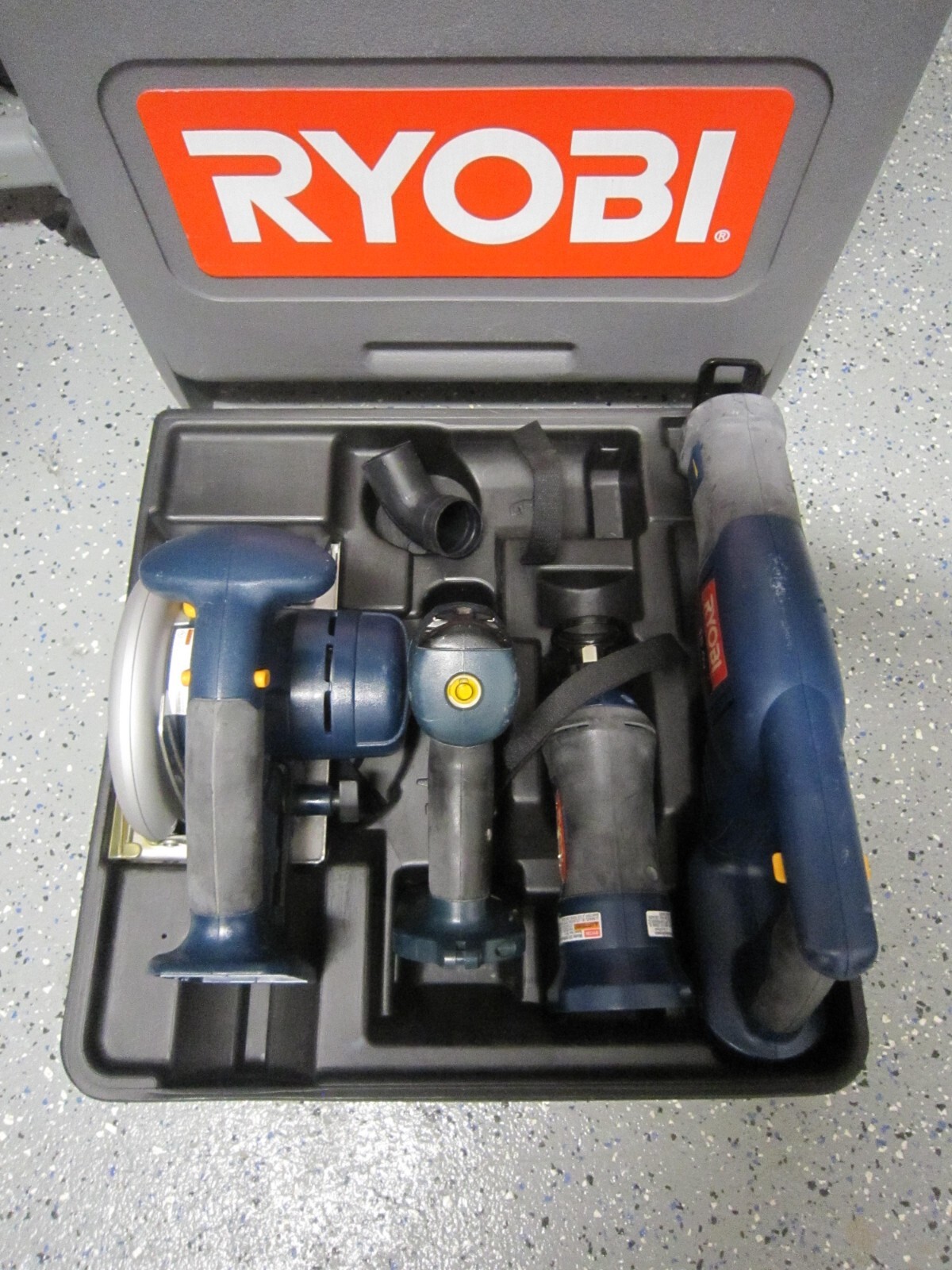 Ryobi 18.0 V Cordless "Six Pack" SPC18 Portable Tool box with Power ...