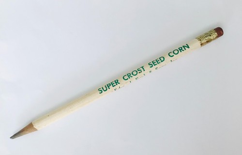 Vintage Edward J Funk & Sons Super Crost Seed Corn Advertising Pencil ...