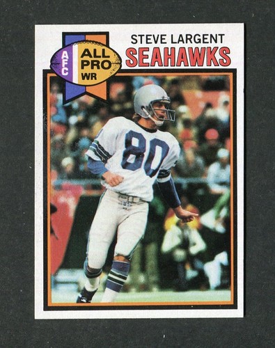 Steve Largent Seattle Seahawk All-Pro Receiver NFL Football Card 1979 ...