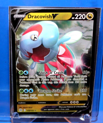 Dracovish V HP220 2022 Collectible Pokemon Trading Card No. 114/172 | eBay