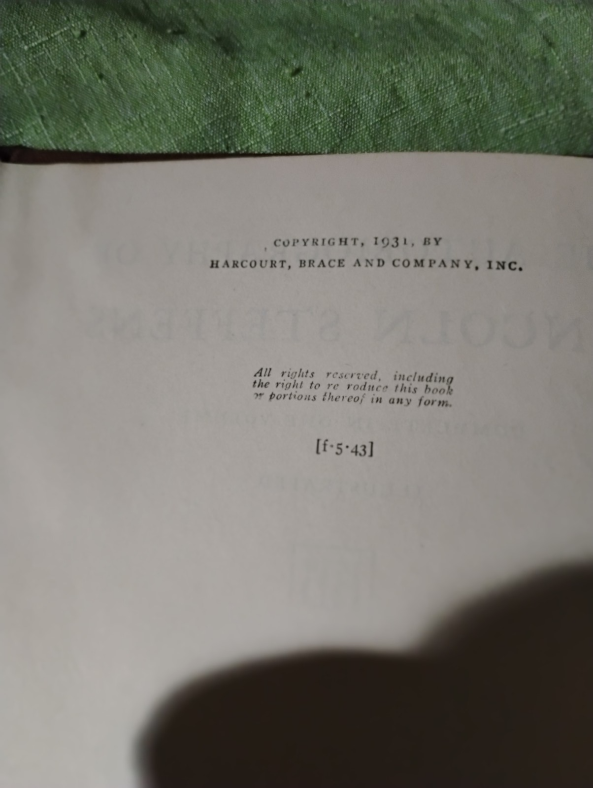 The Autobiography of Lincoln Steffens 1931 A.I. Verified 1st Ed. Best ...
