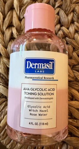 Dermasil Glycolic Acid ToningSolution W/ Hazel & Rose Water - 4fl.oz ...