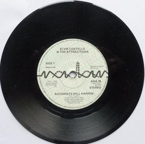 Elvis Costello Accidents Will Happen 7" Radar ADA35 EX/VG 1979 picture ...