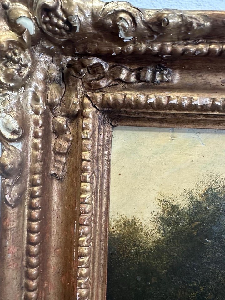 Late 19TH/Early 20TH Cen-ry School ; Idyllic Pastoral Scene , Oil On ...