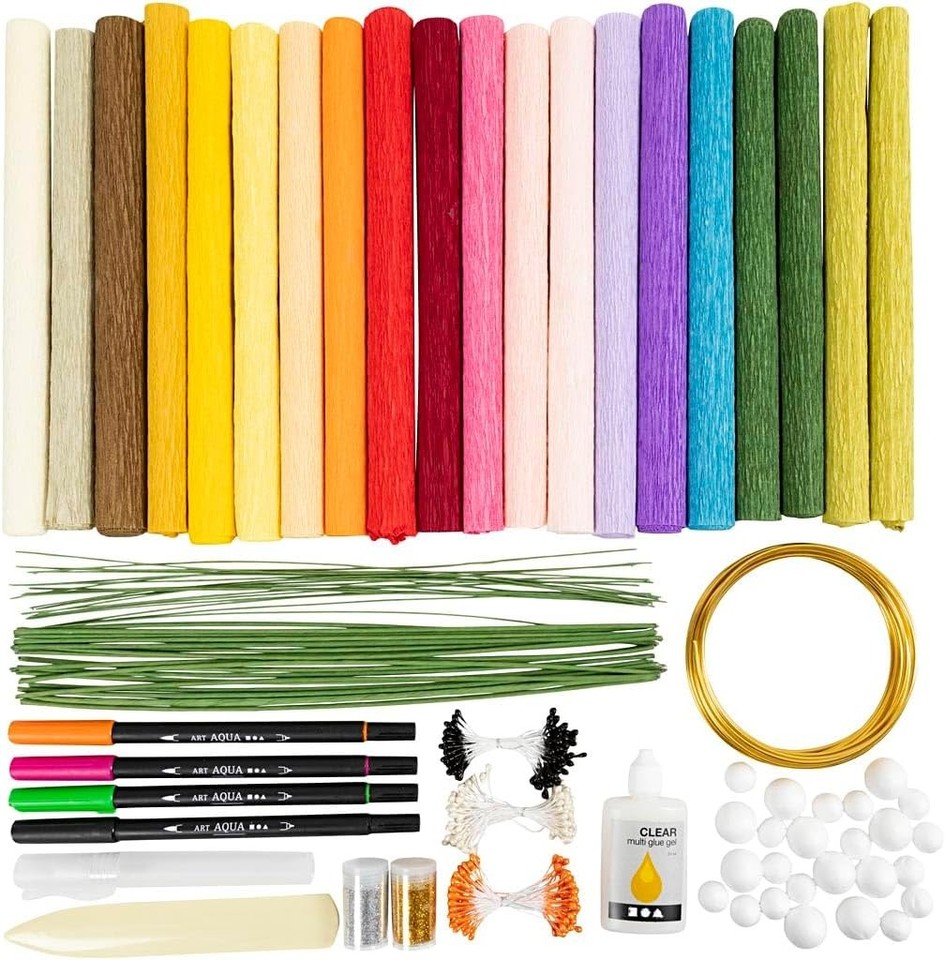Creativ Company Maxi Creative Set Crepe Paper - for Making Beautiful ...