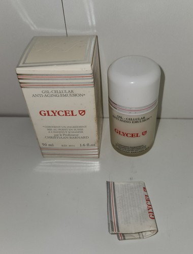 Vintage Glycel GSL Anti-Aging Emulsion 1.6oz NIP Swiss Dr. Barnard ...