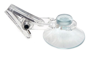 30mm Swivel Clip Suction Cups Standard Plastic/Rubber Window Clear Peg ...