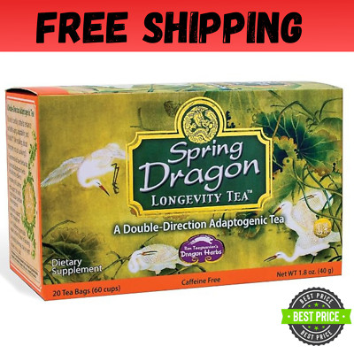 - Spring Dragon Longevity Tea - 20 Individually Wrapped Tea Bags, Makes ...