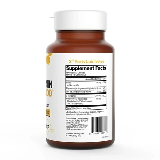 Natural Factors Serotonin Brain Food Capsule - 60 Count, EXP 08/26 ...