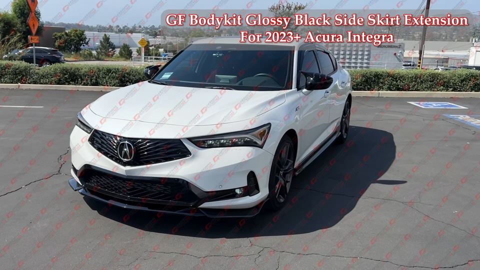 For 2023-2025 Acura Integra DE4 GF Bodykit V1 Black Pearl Side Skirt ...