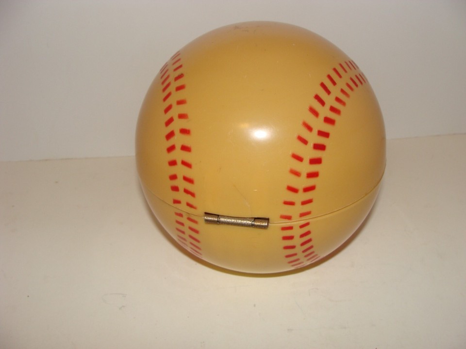 Vtg. Official Baseball Musical Jewelry Box ~ Plays Take Me Out to the ...