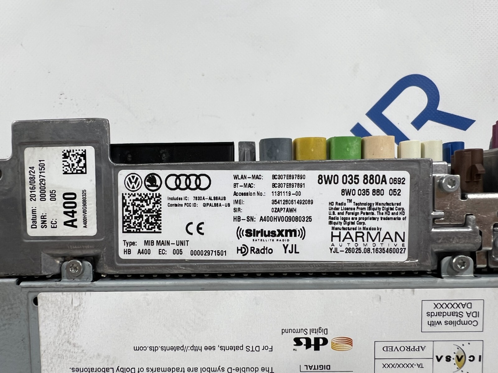 2018 AUDI Q5 SD CD RADIO MULTIMEDIA PLAYER RECEIVER HARMAN OEM ...