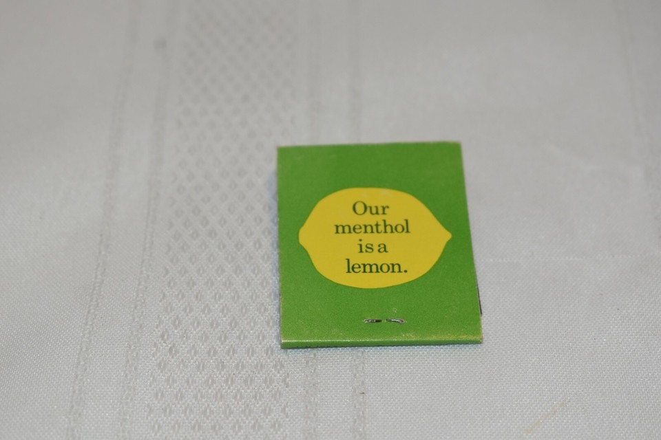 Twist Lemon Menthol 100s 20 Strike Advertising Matchbook | eBay