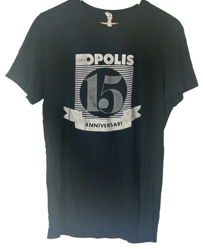 Opolis Shirt Black Short Sleeve Crew Neck Concert 15th Year Anniversary M | eBay