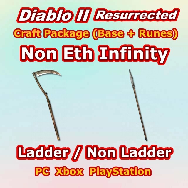 Infinity Non Ethereal ⭐ Ladder S12/NL Craft Package Diablo II ...