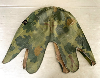 EARLY VIETNAM ( 1965) MITCHELL PATTERN M-1 HELMET COVER W/SEWN ON ...