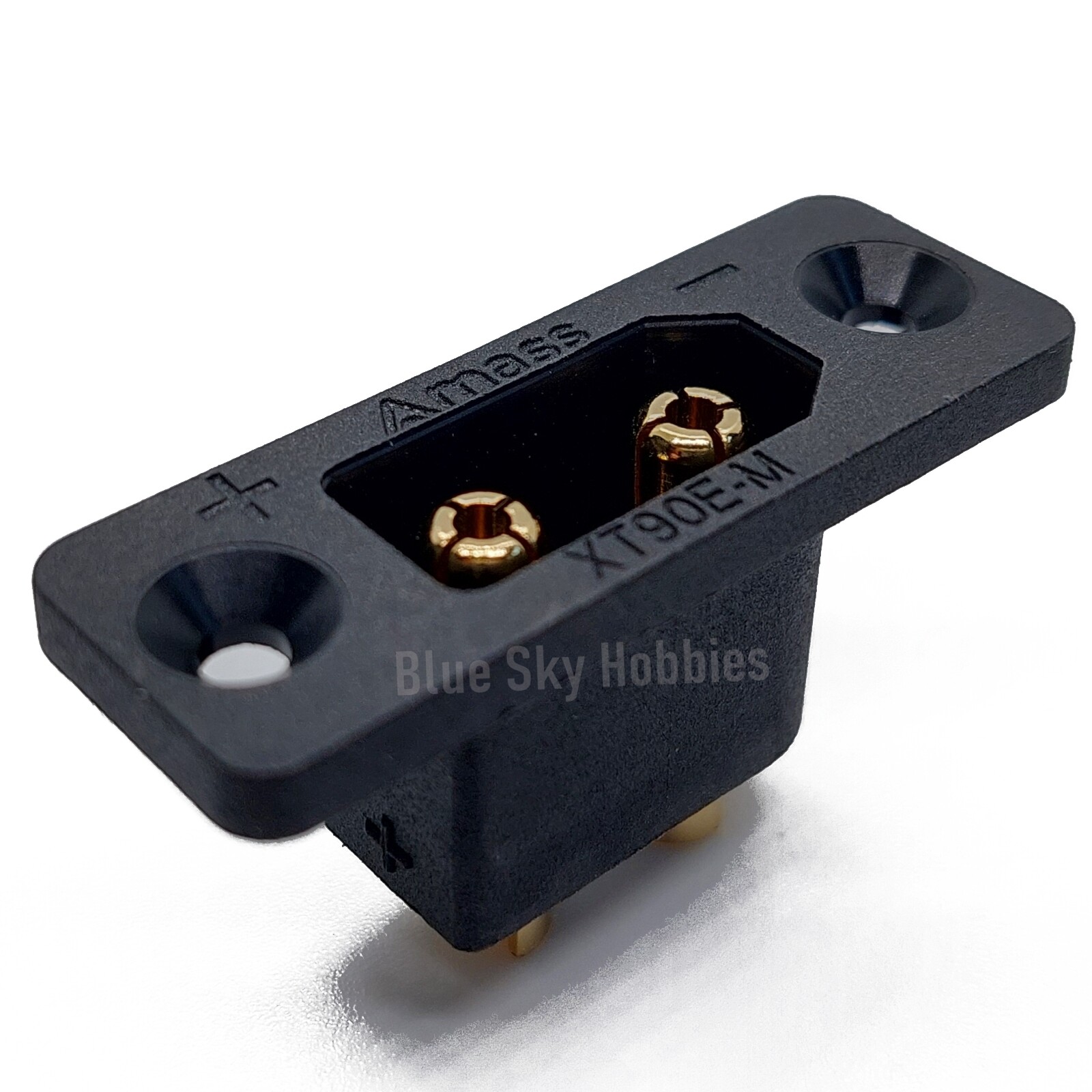 Amass XT90E-M Surface Mounted Male Connector XT90 Male 90A Battery ...