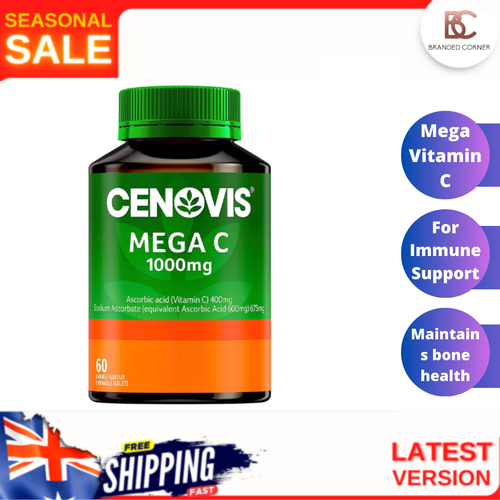 Cenovis Mega C 1000mg - High Strength Vitamin C Tablets 60 Tablets ...