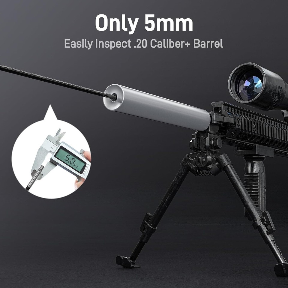 Teslong USB C 45inch Flexible Rifle Borescope Gun Cleaning Camera Fits ...