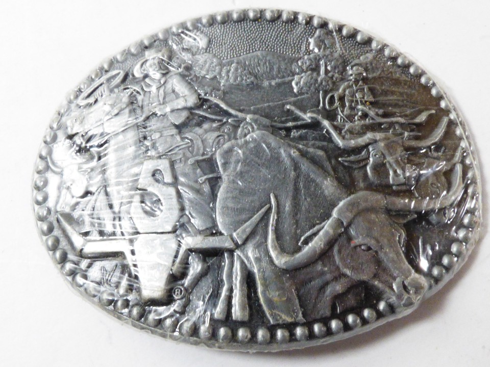 VTG NEW SEALED AWARD DESIGN MEDALS MEN'S WESTERN STYLE METAL BELT ...