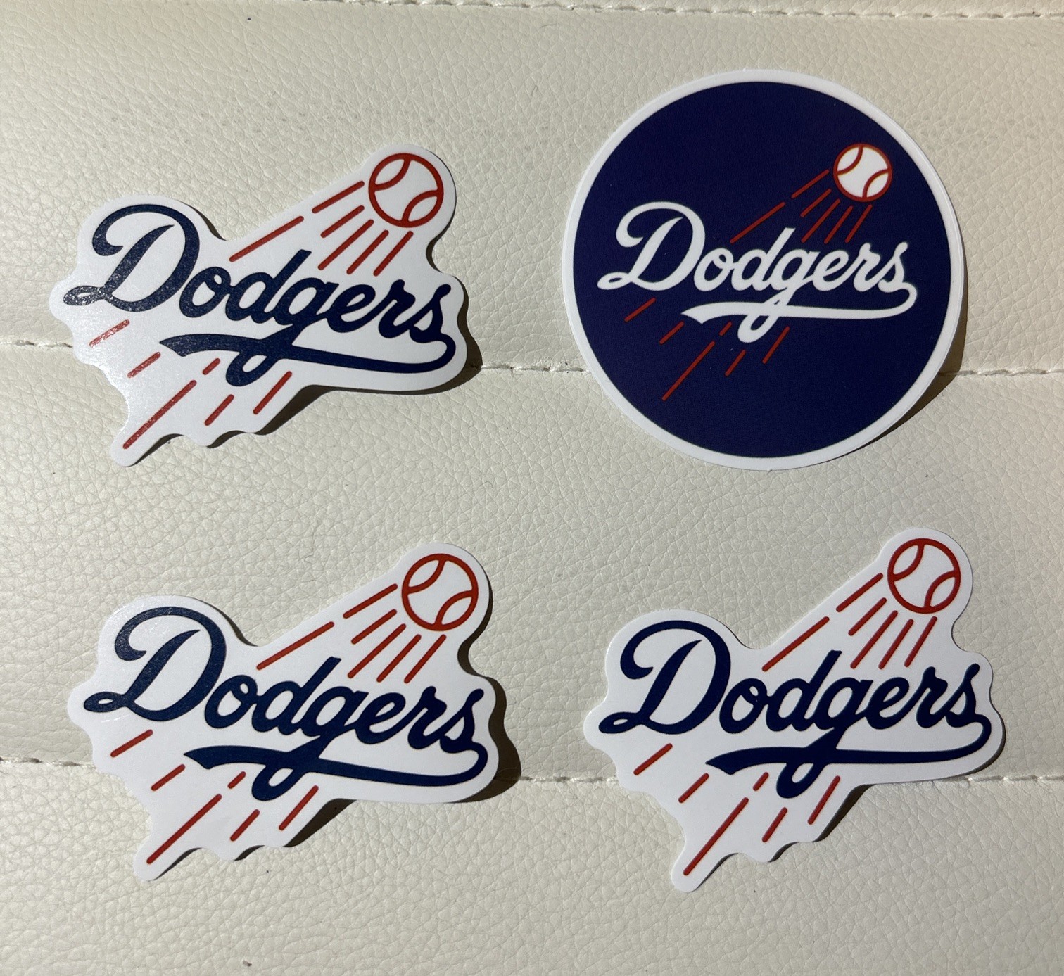 Los Angeles Dodgers - MLB Team Logo - stickers (lot of 4) approx 2-3 ...