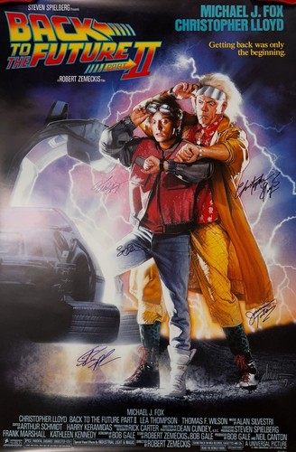 Back to The Future II Rare Signed Movie Poster | eBay