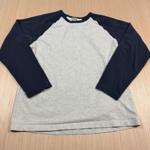 Old Navy Raglan Vintage 90s y2k T Shirt Baseball Large Colorblock Gray ...