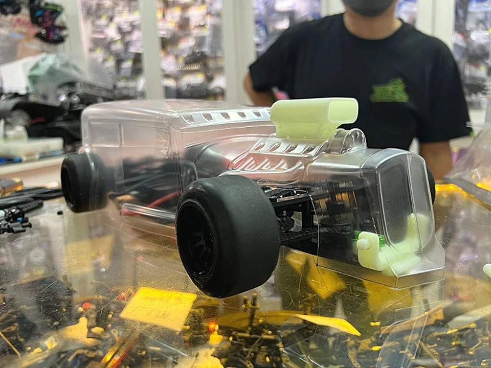 1/10 RC PC F1 Hot Rod Funny 257Mm Wheelbase Transparent Body Shell for ...