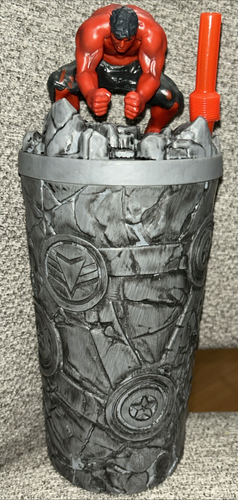 CAPTAIN AMERICA BRAVE NEW WORLD RED HULK CUP/TUMBLER WITH STRAW - NEW ...