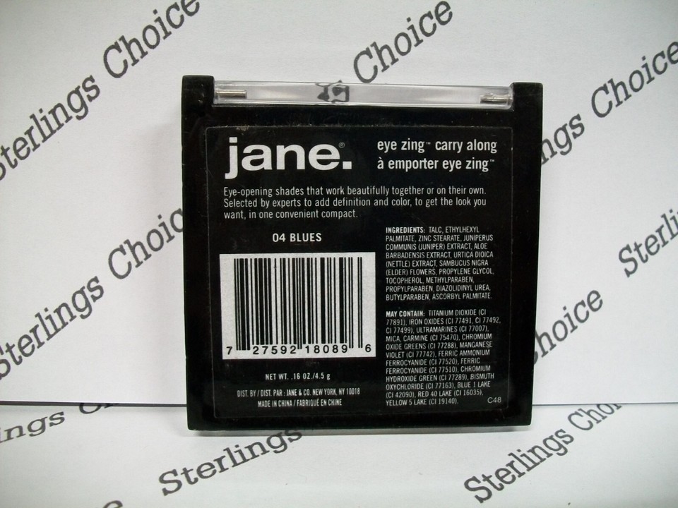Jane Eye Zing Carry Along Eyeshadow #04 Blues | eBay