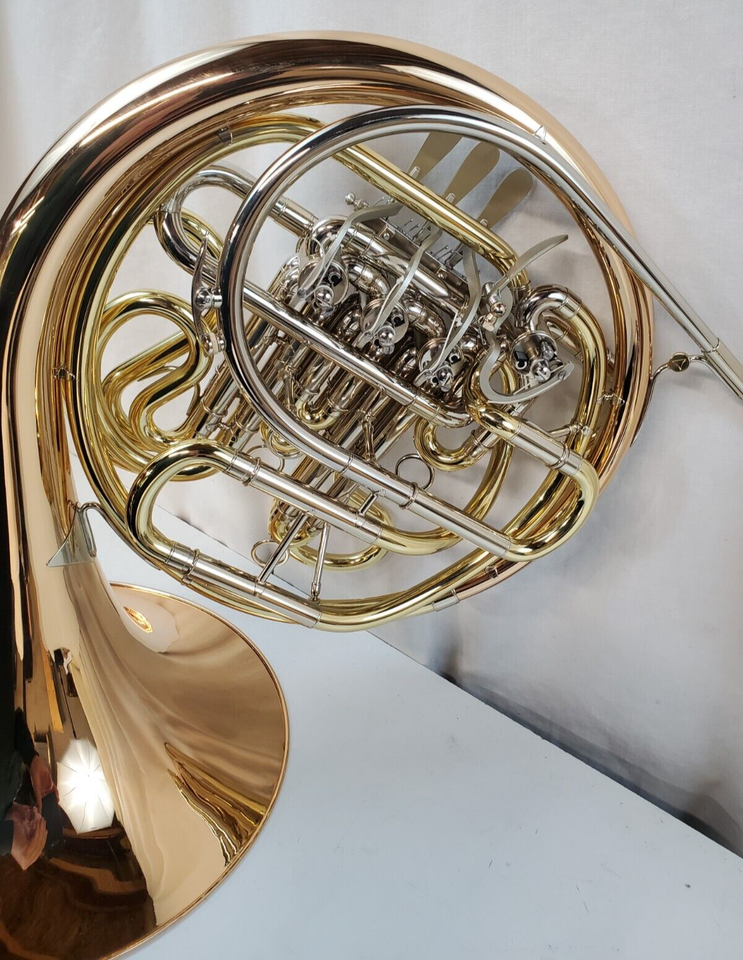 HOLTON "FARKAS" MODEL H181 4-VALVE DOUBLE FRENCH HORN ROSE BRASS BELL ...