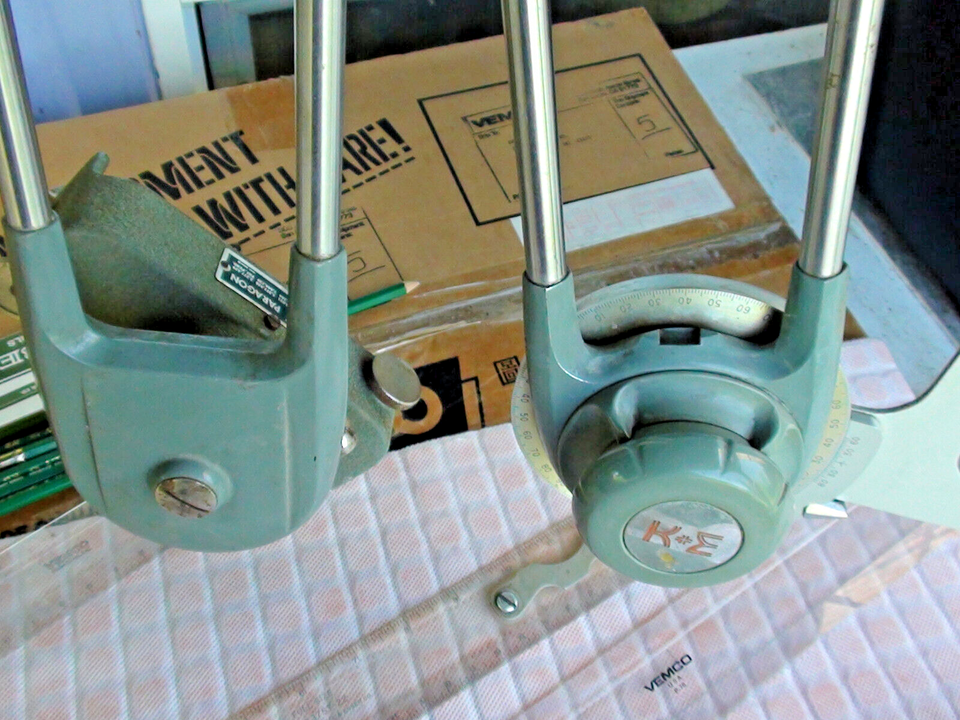 RH KE PARAGON RIGH HAND Mechanical Drafting Machine More + 2 SCALES ...