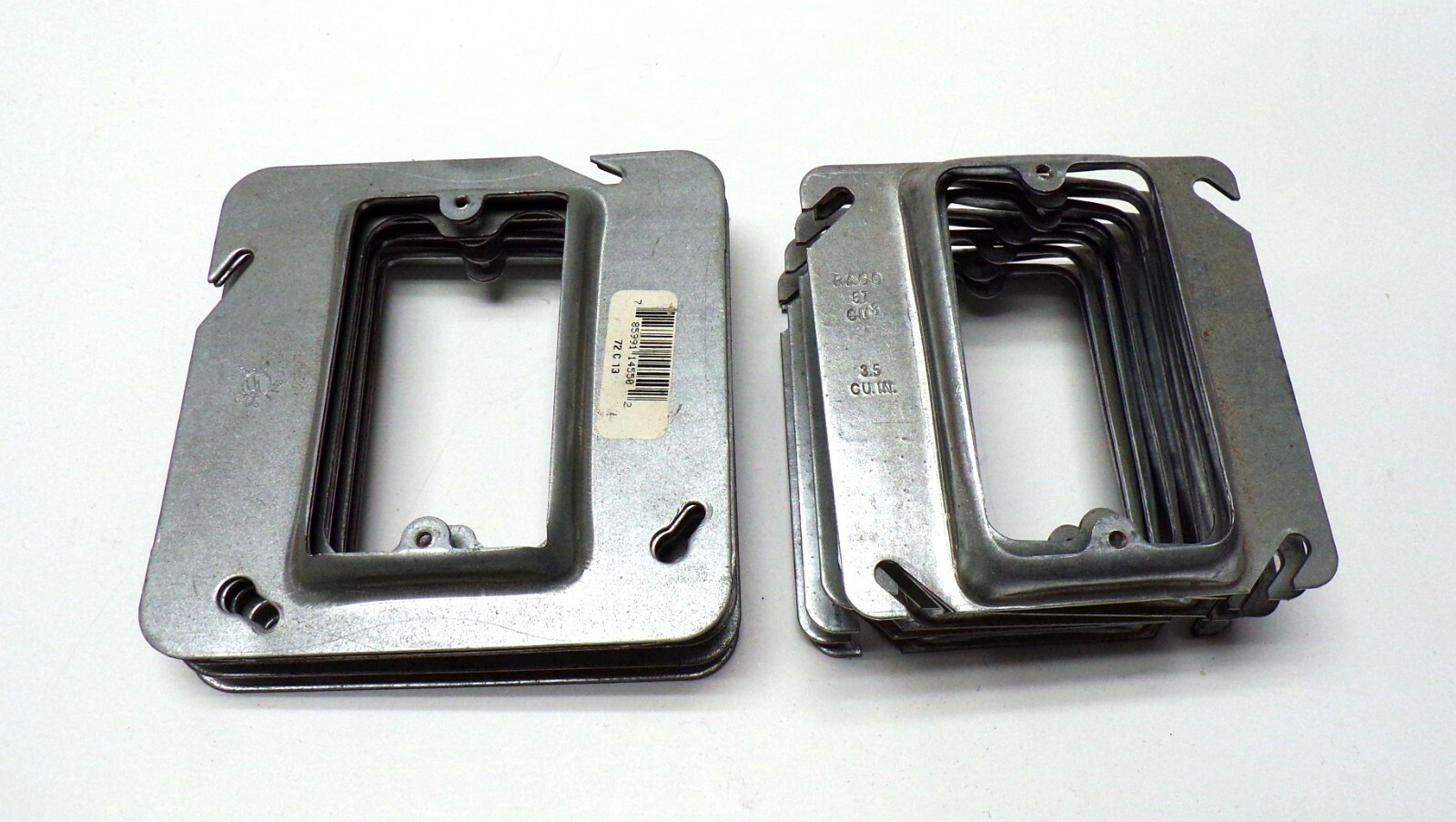 THOMAS & BETTS BOX COVER, 72 C 13, RACO PLASTER RING 1/2" RAISED, LOT ...