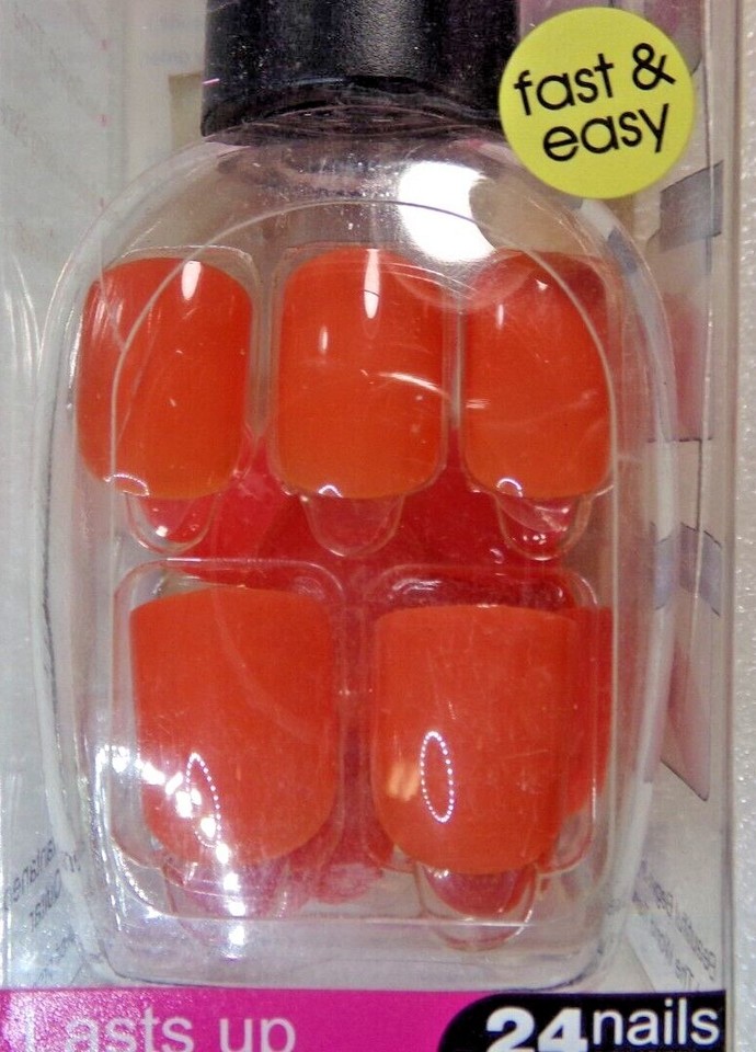 Nadeco Nails "Compare to imPRESS" Press-on Nails short, Shiny Blue Pink ...