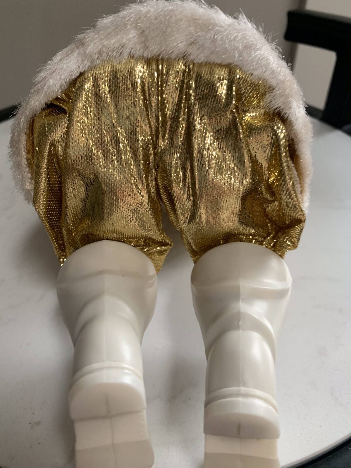 Vintage Santa Claus Gold Lame. Bendable Legs & Arms | eBay