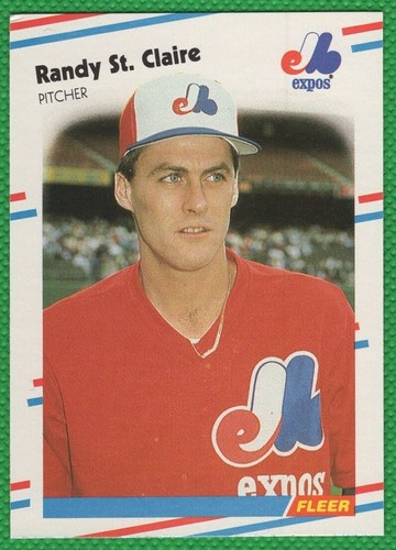 Randy St Claire - 1988 Fleer #197 - Montreal Expos Baseball Card | eBay