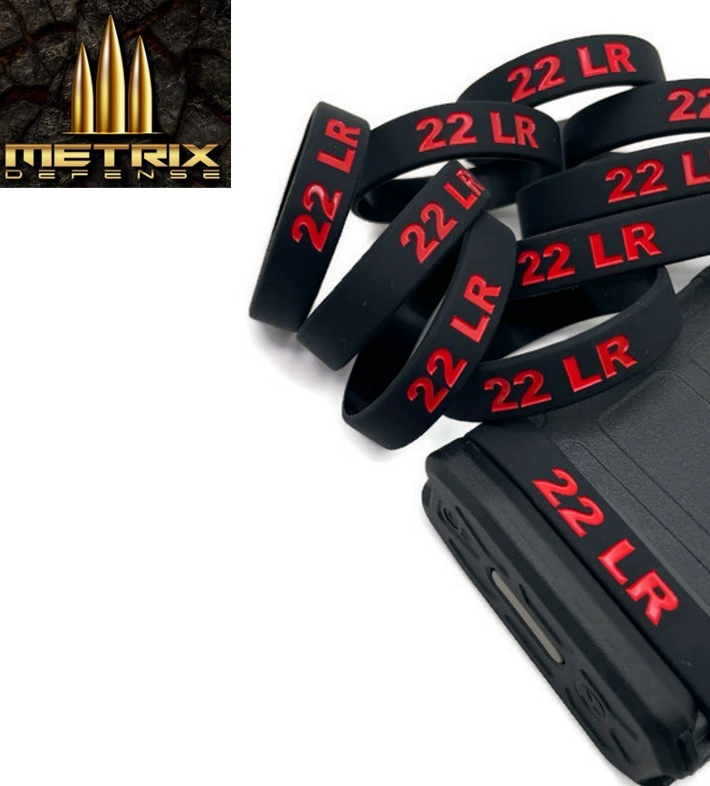 22LR Mag ID Band Red Quality Durable Identification Bands 22 lr (Pack ...