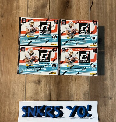 Lot of 4 Boxes - 2021 Panini Donruss NFL Football Blaster Box Fanatics ...
