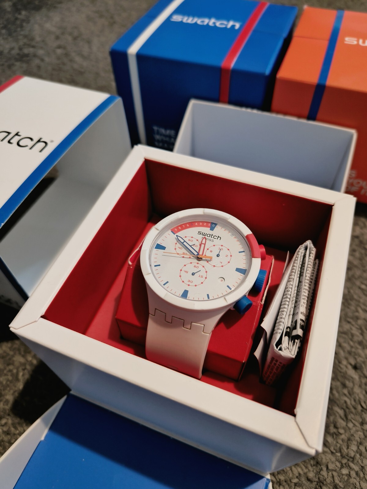 Swatch Nasa Watch - Extravehicular - Space Collection | eBay UK