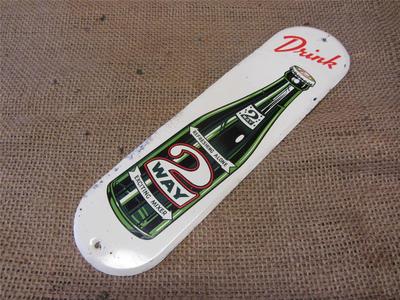 Vintage 2 Way Beverage Drink Mixer Sign Antique Soda Cola Alcohol RARE ...