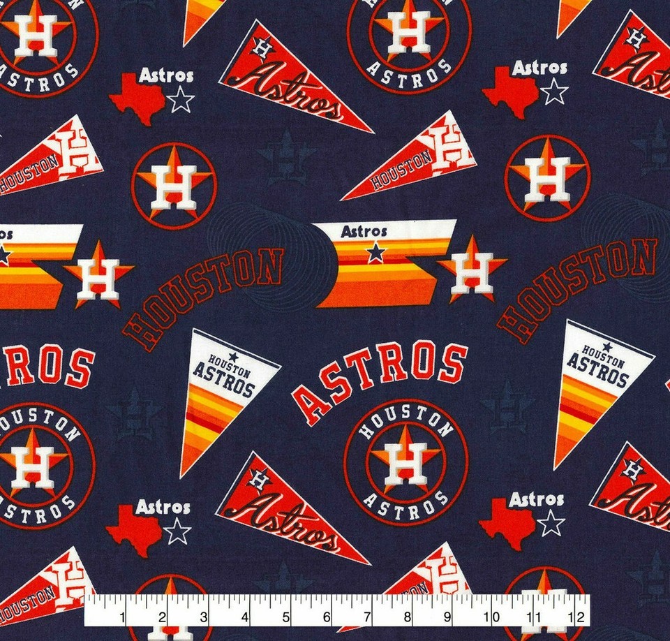 MLB Baseball Cotton Fabric by the 1/4 Quarter Yard - PICK TEAM - 9"L x ...