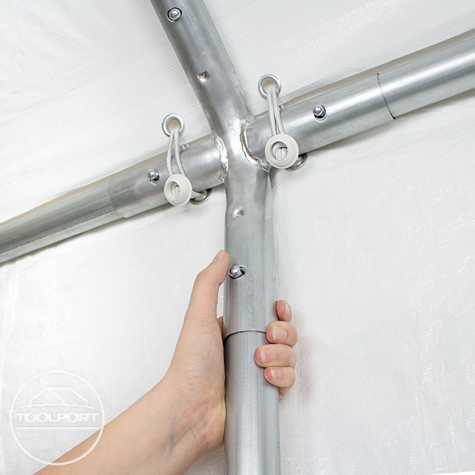 TOOLPORT 3x4-6x12 m Marquee Party Tent gazebo shelter PE 350 N in white ...