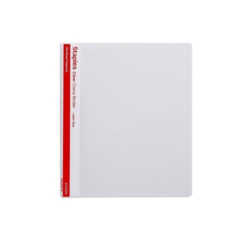 Staples Punchless Report Cover Letter Clear (21650-CC/10755) | eBay