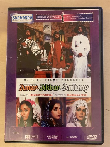 Manmohan Presents "AMAR AKBAR ANTHONY" DVD Bollywood | eBay