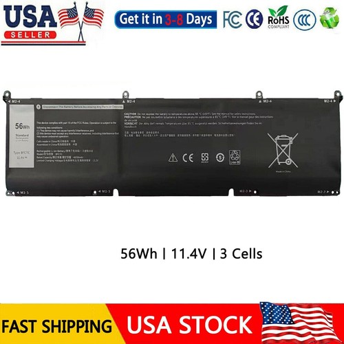 8FCTC 11.4V 56Wh Battery For Dell XPS 15 9500 R1505S R1845S R1845TS ...